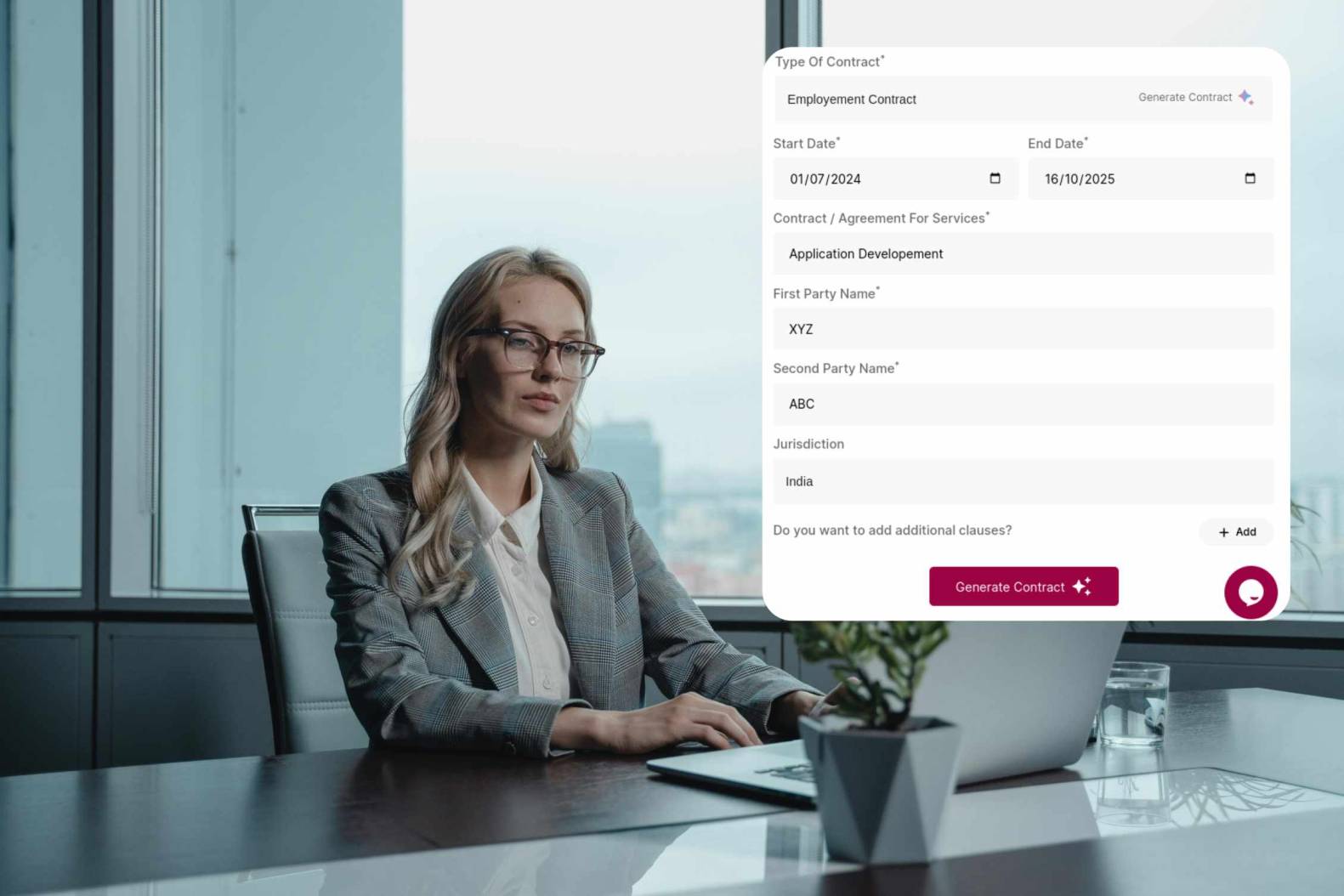 Free AI Contract Generator Online for Business | Legitt AI